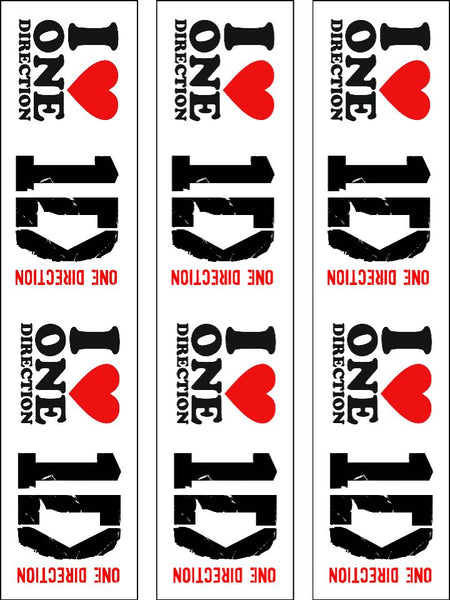 One Direction / 1D 02 Edible Icing Cake Topper - I Love 1D – the caker ...