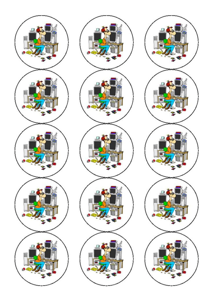 Computer / Laptop / Table Edible Icing Cake Topper 04 – the caker online
