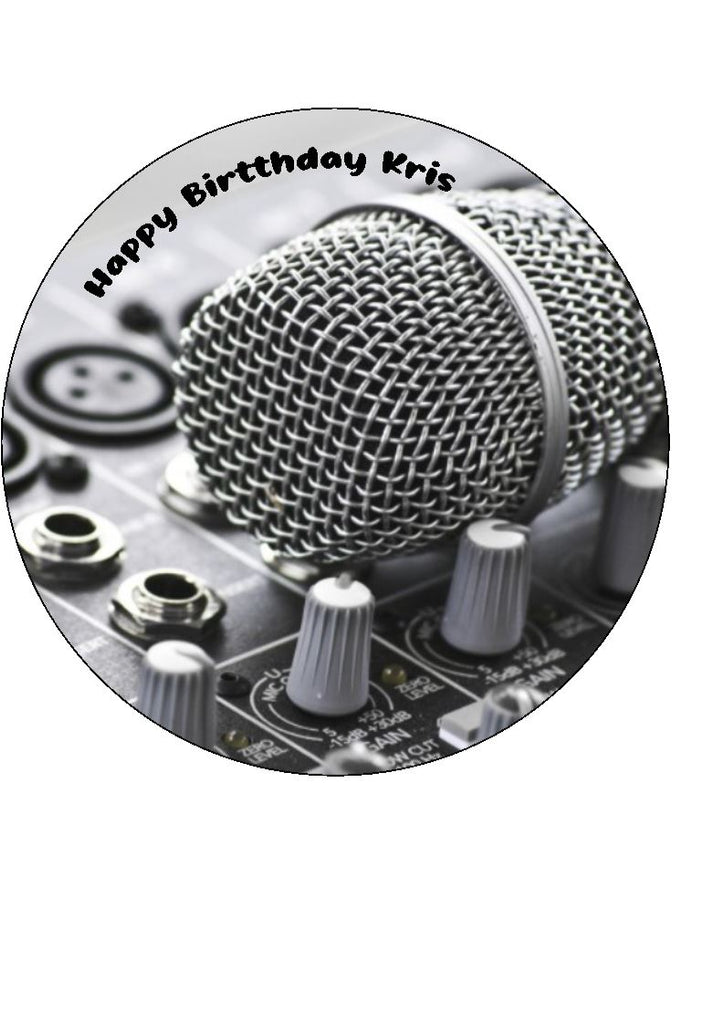 Music Decks DJ Edible Icing Cake Topper 01 – the caker online