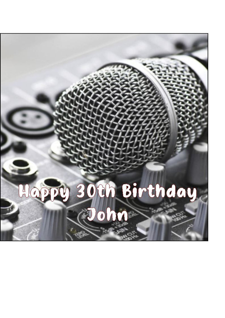 Music Decks DJ Edible Icing Cake Topper 01 – the caker online