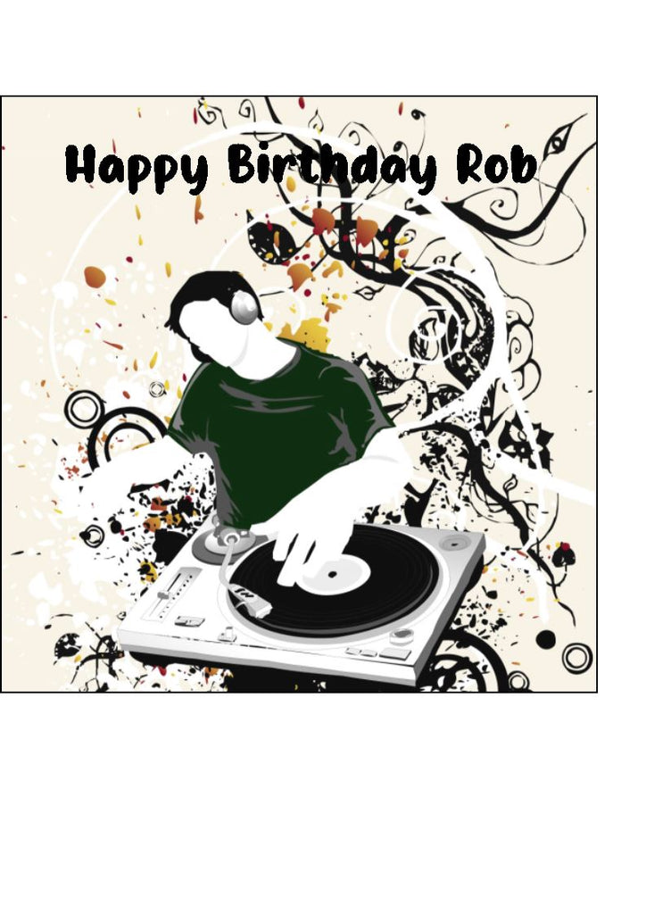 Music Decks DJ Edible Icing Cake Topper 03 – the caker online