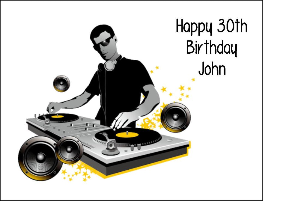 Music Decks DJ Edible Icing Cake Topper 05 – the caker online