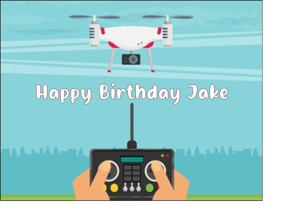 Drone Edible Icing Cake Topper 05 – the caker online