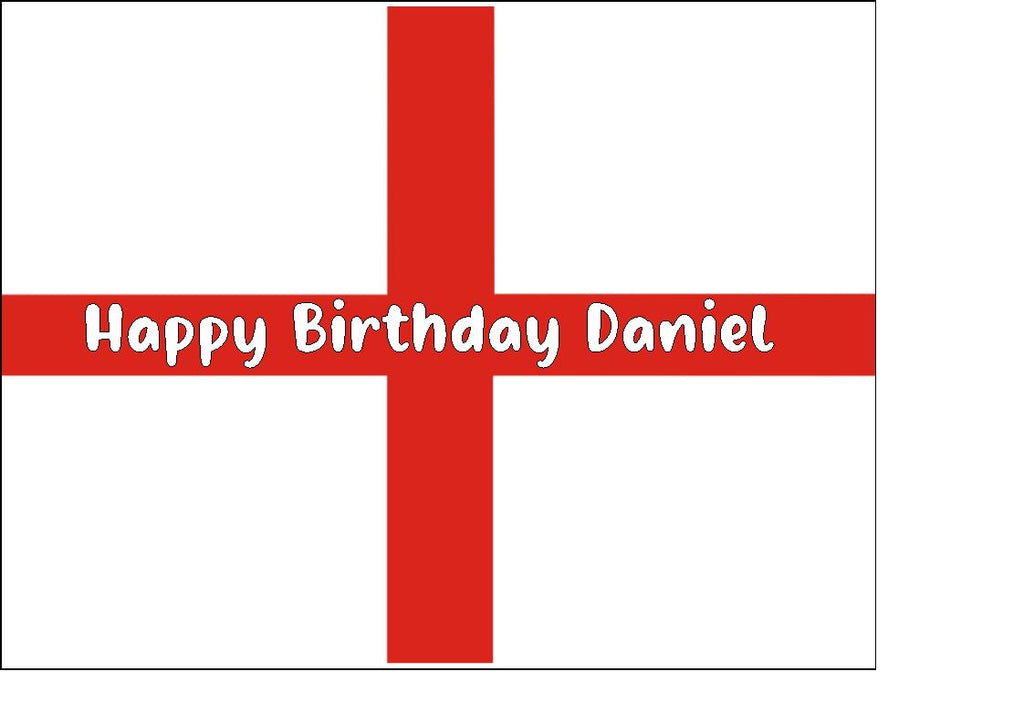 England Flag Edible Icing Cake Topper – the caker online