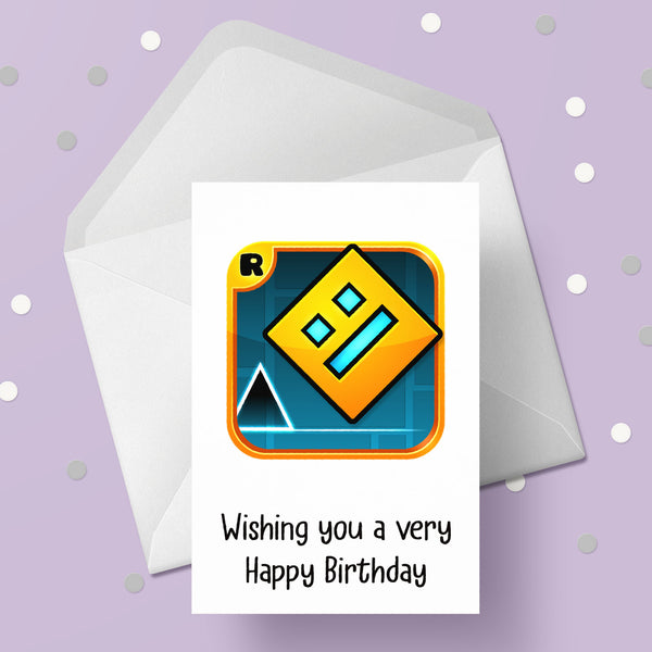 Geometry Dash Edible Icing Cake Topper – the caker online