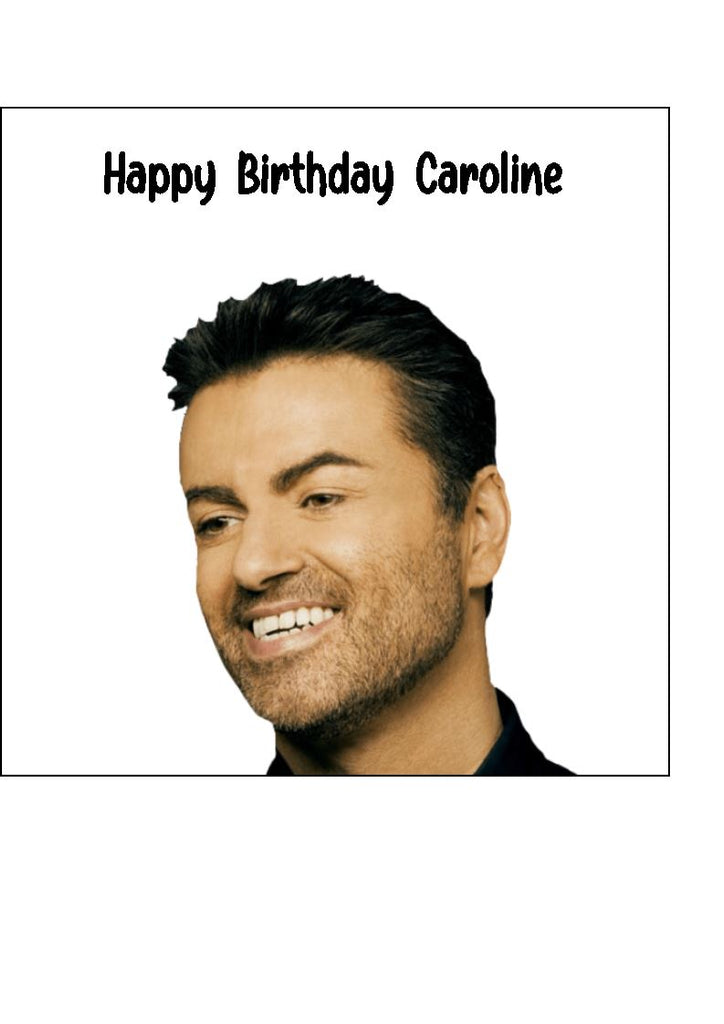 George Michael Edible Icing Cake Topper 03 – the caker online
