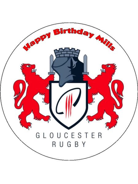Any Rugby Badge Edible Icing Cake Topper or Ribbon – the caker online
