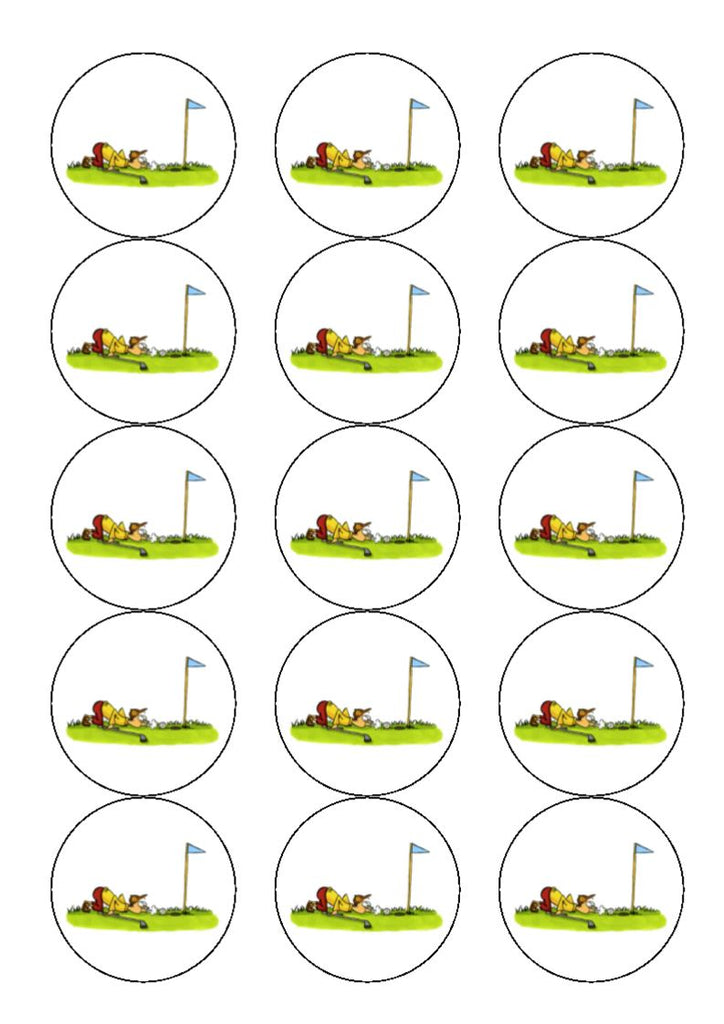 Golf 02 Edible Icing Cake Topper – the caker online