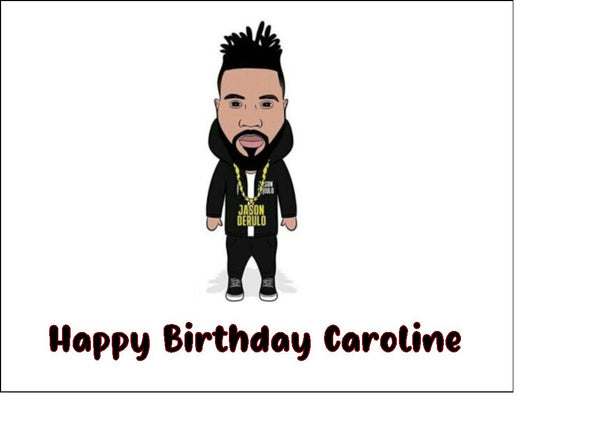Jason Derulo Edible Icing Cake Topper or Ribbon – the caker online