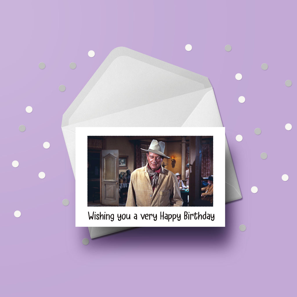 John Wayne Birthday Card 02 – the caker online