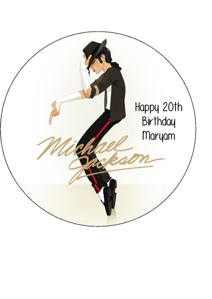 Michael Jackson 01 Edible Icing Cake Topper – the caker online