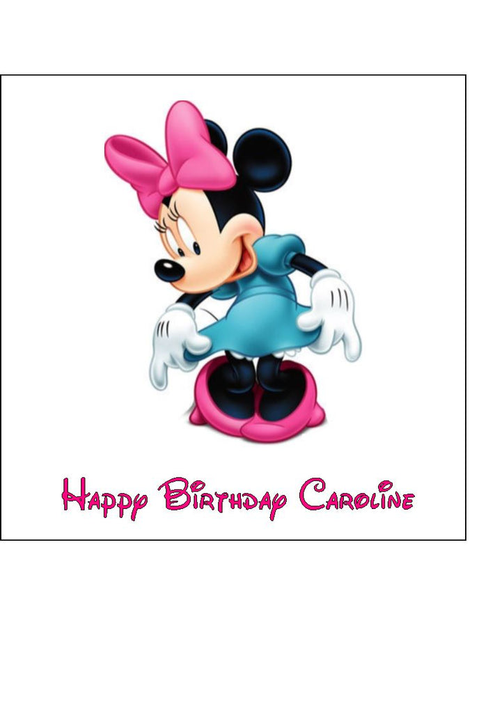 Minnie Mouse Edible Icing Cake Topper 04 – the caker online