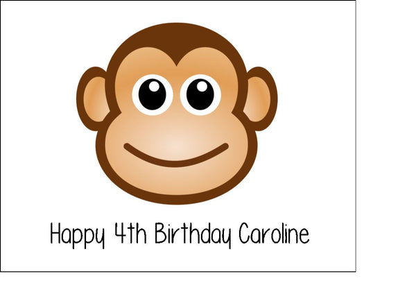 Monkey Edible Icing Cake Topper 01 – the caker online