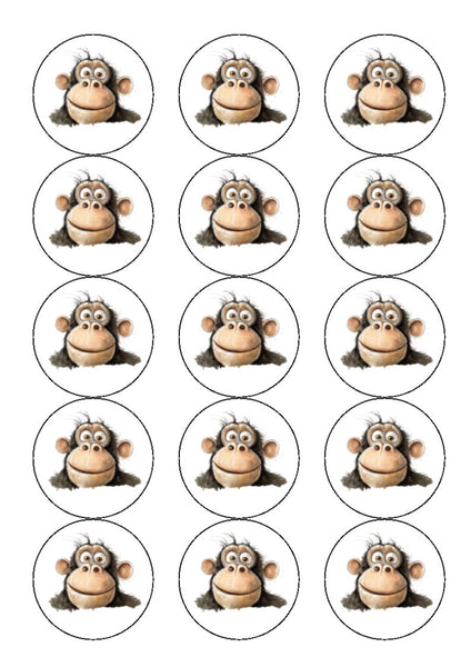 Monkey Edible Icing Cake Topper 02 – the caker online