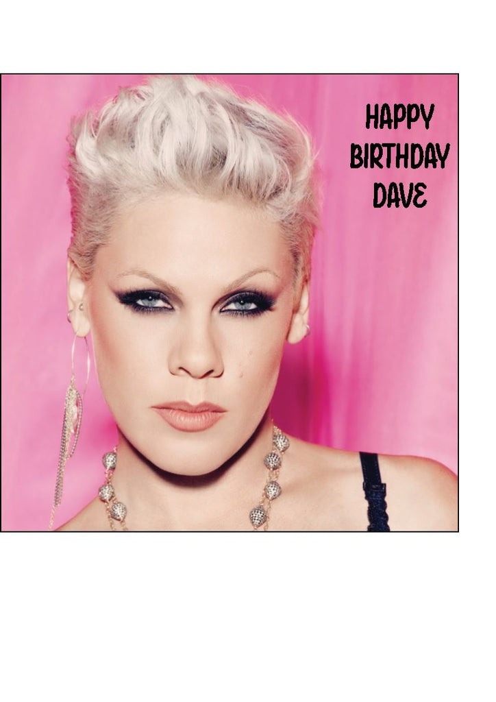 Pink (the singer) Edible Icing Cake Topper 01 – the caker online