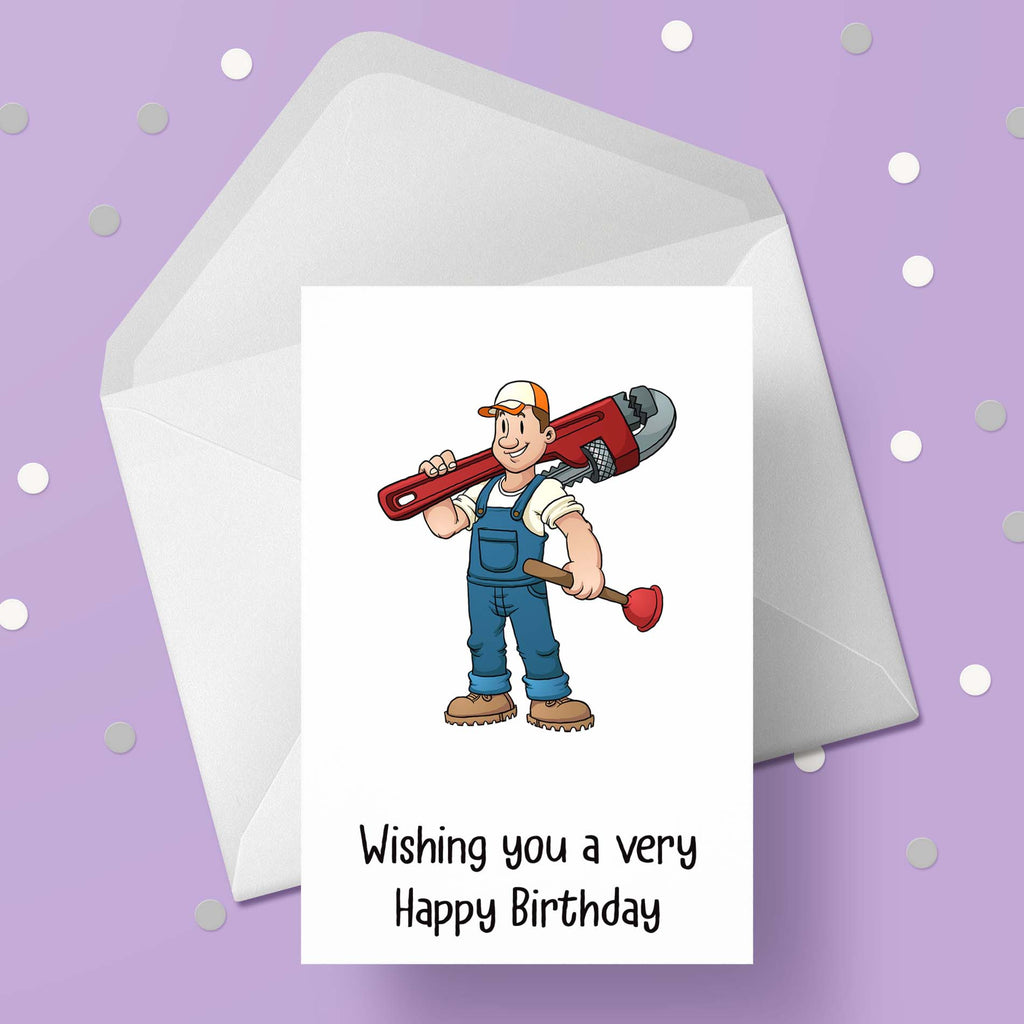 Plumber Edible Icing Cake Topper – the caker online