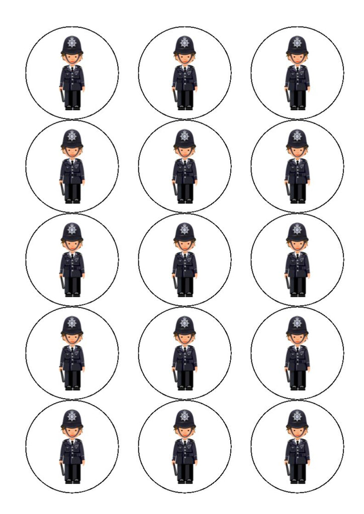 Police Officer Male Edible Icing Cake Topper - Policeman – the caker online