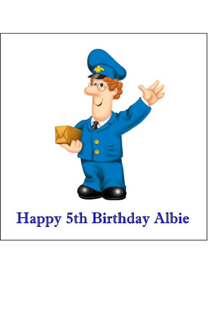 Postman Edible Icing Cake Topper – the caker online
