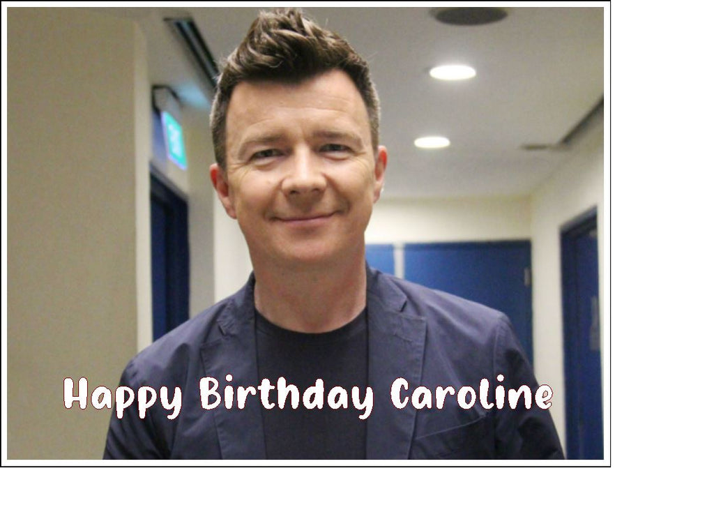 Rick Astley 02 Edible Icing Cake Topper – the caker online