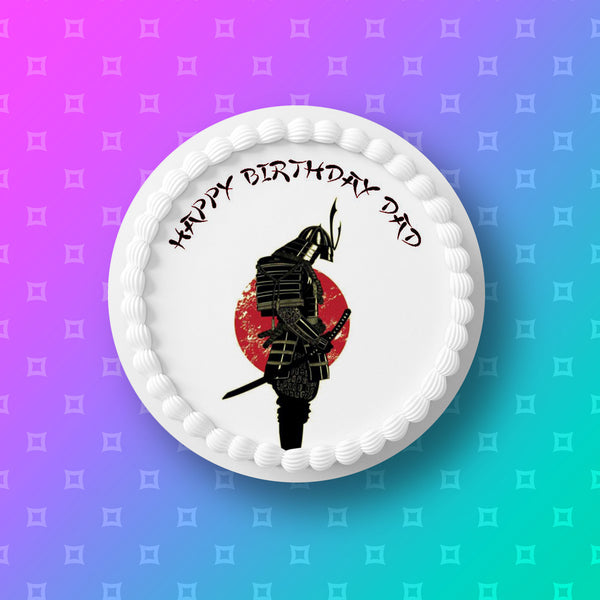 Japanese Samurai Edible Icing Cake Topper – the caker online