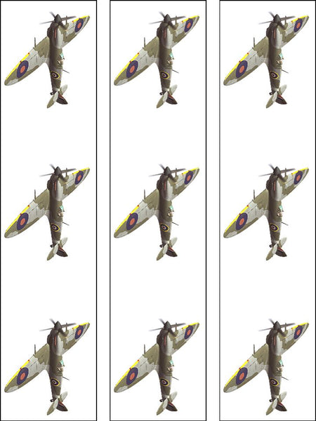 WW2 Spitfire Plane Edible Icing Cake topper 02 – the caker online