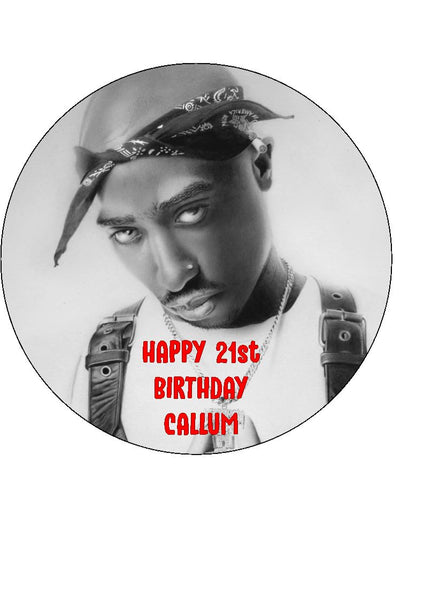 Tupac Shakur 01 Edible Icing Cake Topper – the caker online