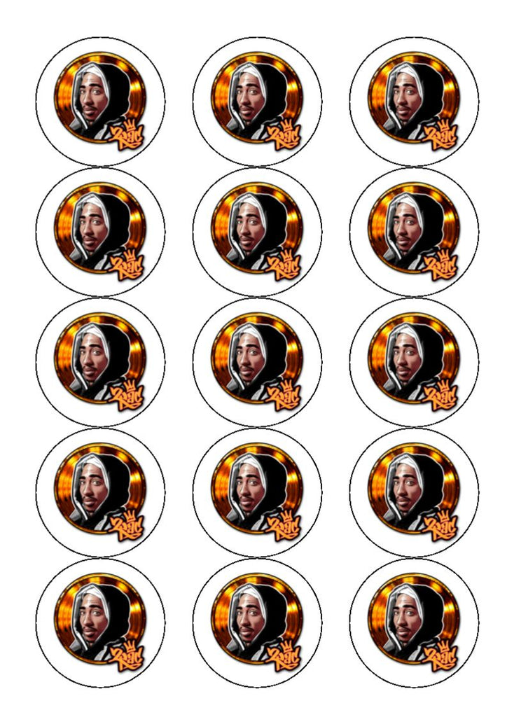 Tupac Shakur Edible Icing Cake Topper 02 – the caker online