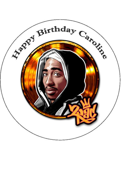Tupac Shakur 02 Edible Icing Cake Topper – the caker online