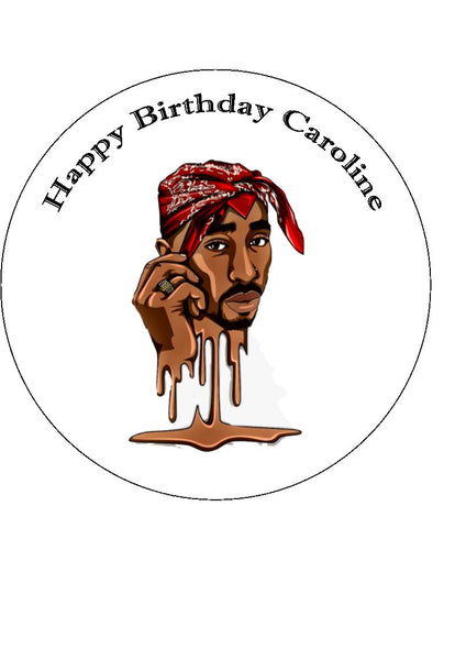 Tupac Shakur Edible Icing Cake Topper 03 – the caker online