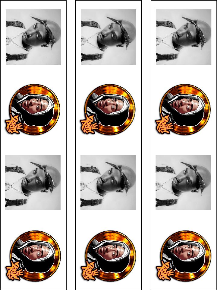 Tupac Shakur Edible Icing Cake Topper 02 – the caker online