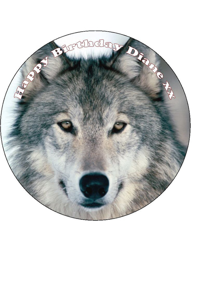 Wolf 05 Edible Icing Cake Topper – the caker online