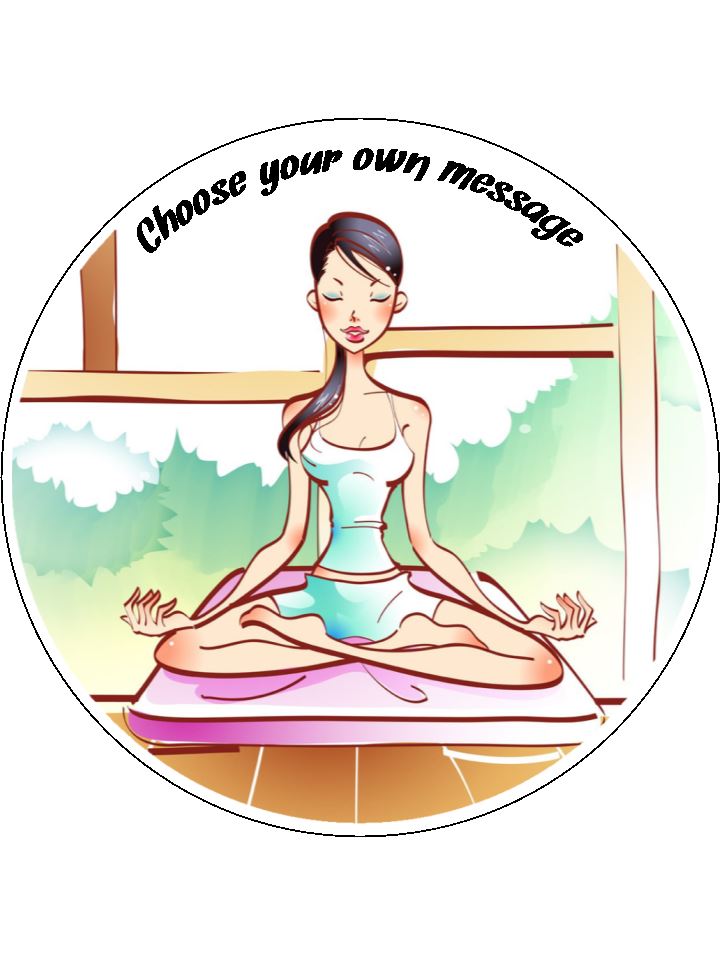 Pilates 02 Edible Icing Cake Topper – the caker online