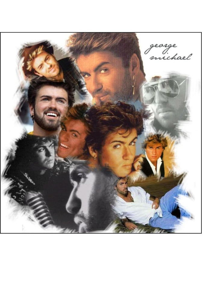 George Michael 02 Edible Icing Cake Topper or Ribbon – the caker online