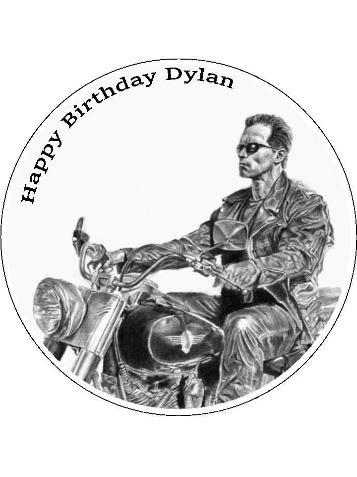 The Terminator Edible Icing Cake Topper 03 – the caker online