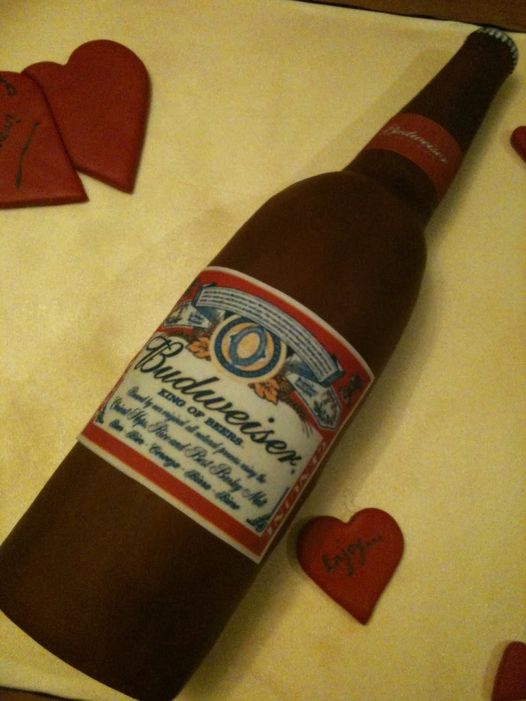 Beer, Lager Label 02 Edible Icing Topper - Budweiser – the caker online