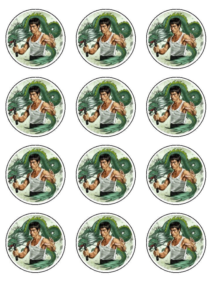 Bruce Lee Edible Icing Cake Topper 02 – the caker online
