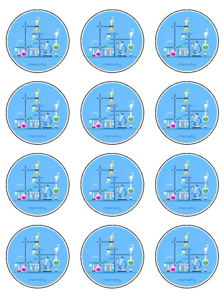 Chemistry Science Edible Icing Cake Topper – the caker online