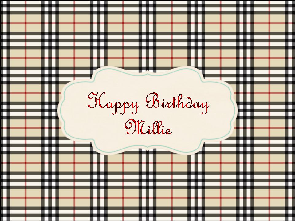 Burberry Edible Icing Cake Topper or Ribbon – the caker online