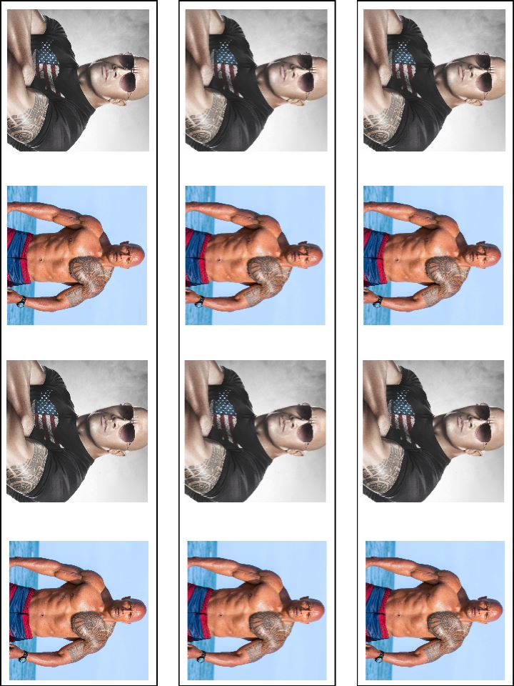 Dwayne Johnson Edible Icing Cake Topper 02 – the caker online