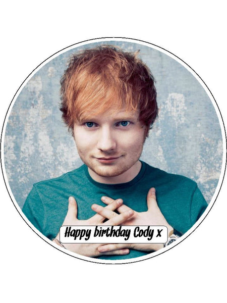 Ed Sheeran 02 Edible Icing Cake Topper or Ribbon – the caker online