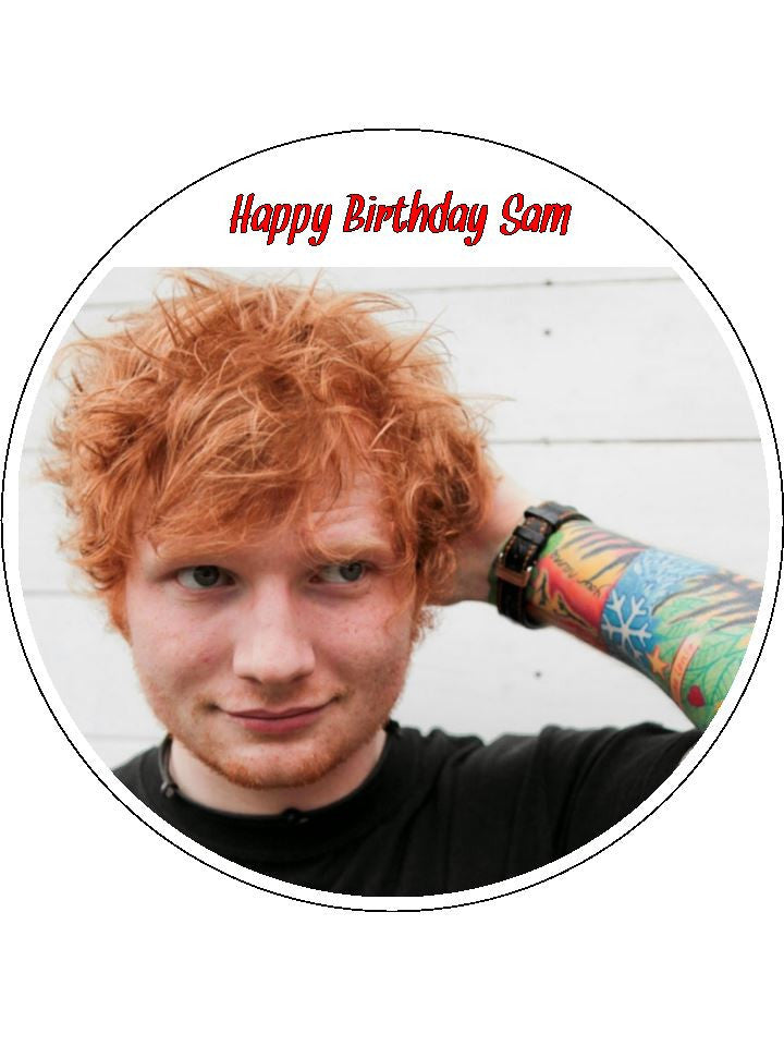 Ed Sheeran Edible Icing Cake Topper 01 – the caker online