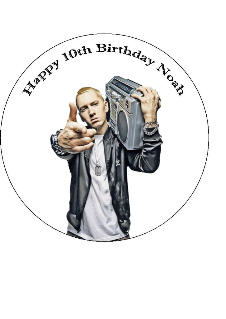 Eminem 02 Edible Icing Cake Topper or Ribbon – the caker online