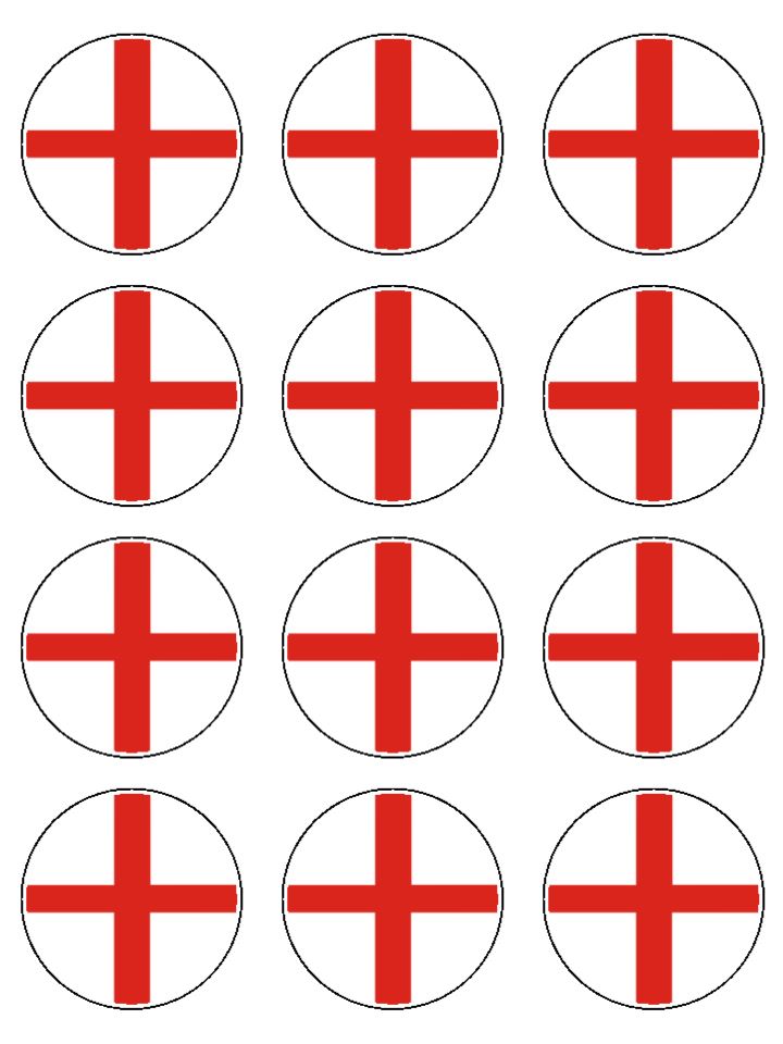 England Flag Edible Icing Cake Topper – the caker online