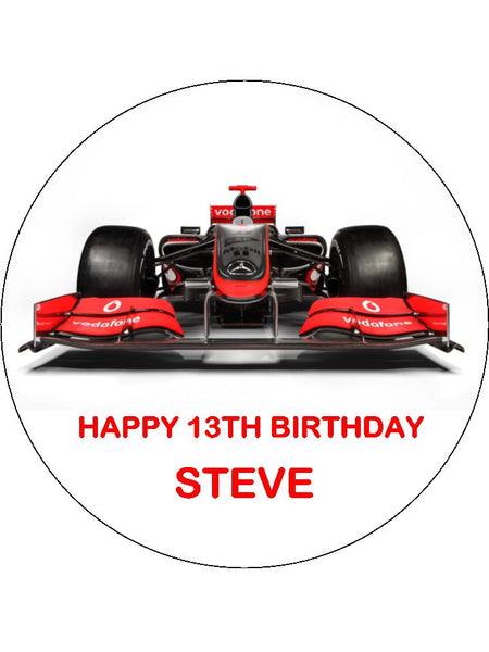 F1 Formula One Edible Icing Cake Topper 02 – the caker online