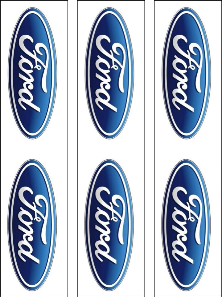 Ford Logo Edible Icing Cake Topper – the caker online