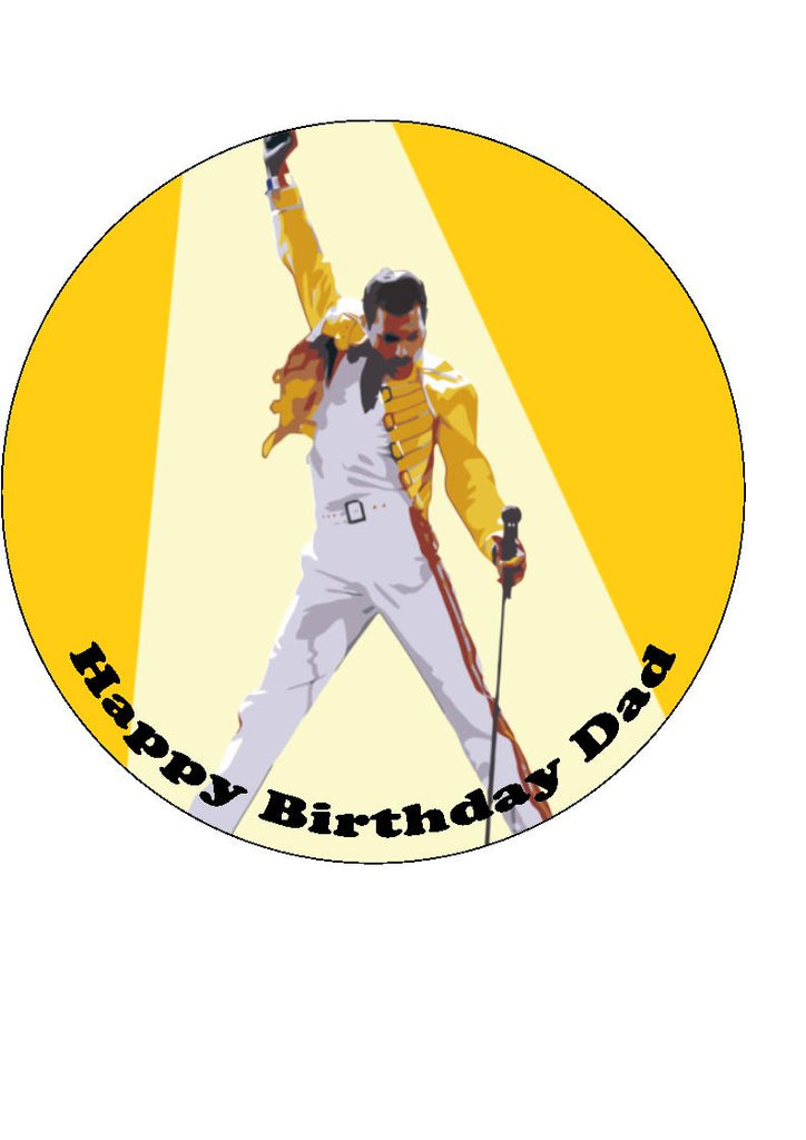 Queen (the band) 02 / Freddie Mercury Edible Icing Cake Topper – the ...