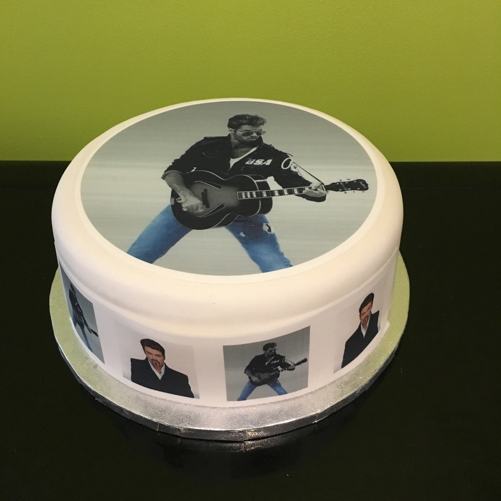 George Michael 01 Edible Icing Cake Topper – the caker online