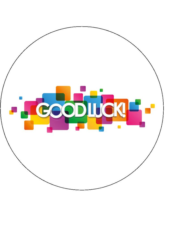 Good Luck 04 Edible Icing Cake Topper – the caker online
