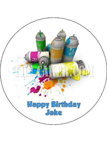 Graffiti Edible Icing Cake Topper 02 – the caker online