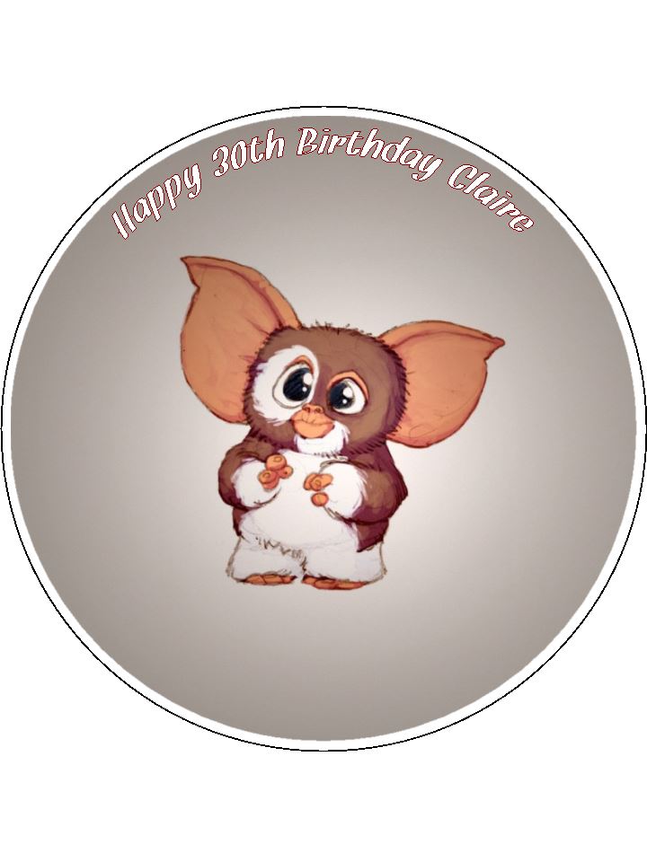 Gremlins Edible Icing Cake Topper 01 - Gizmo – the caker online